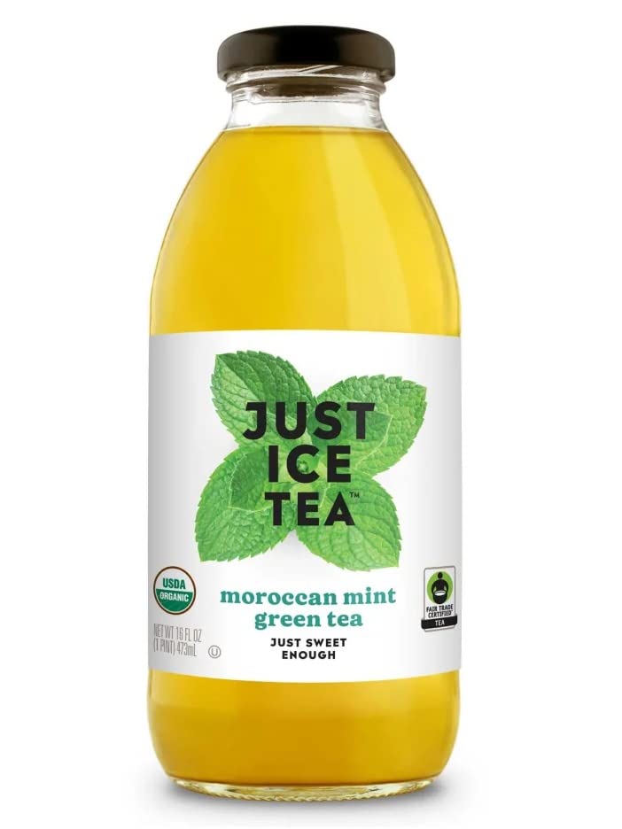 Just Ice Tea Organic Iced Tea, 16 Fl Oz Glass Bottles (Pack Of 4) (Mor ...
