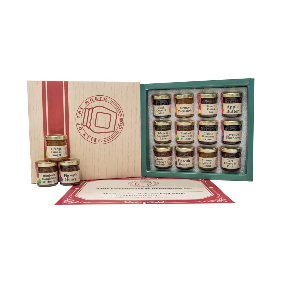 Costume Agent Jelly of the Month Gift Set - Assorted Jam Flavors, 12 P ...