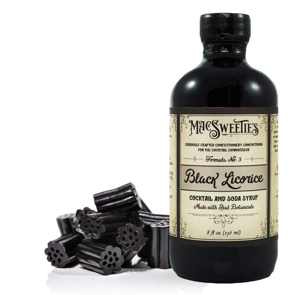 MacSweeties Cocktail Syrups - Black Licorice Flavor - 8 Fl Oz Bottle ...