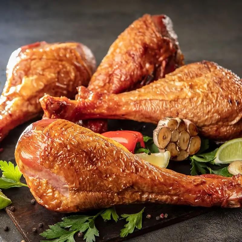 Burgers Smokehouse Hickory Smoked Turkey Legs - Eight Pack of Turkey L ...