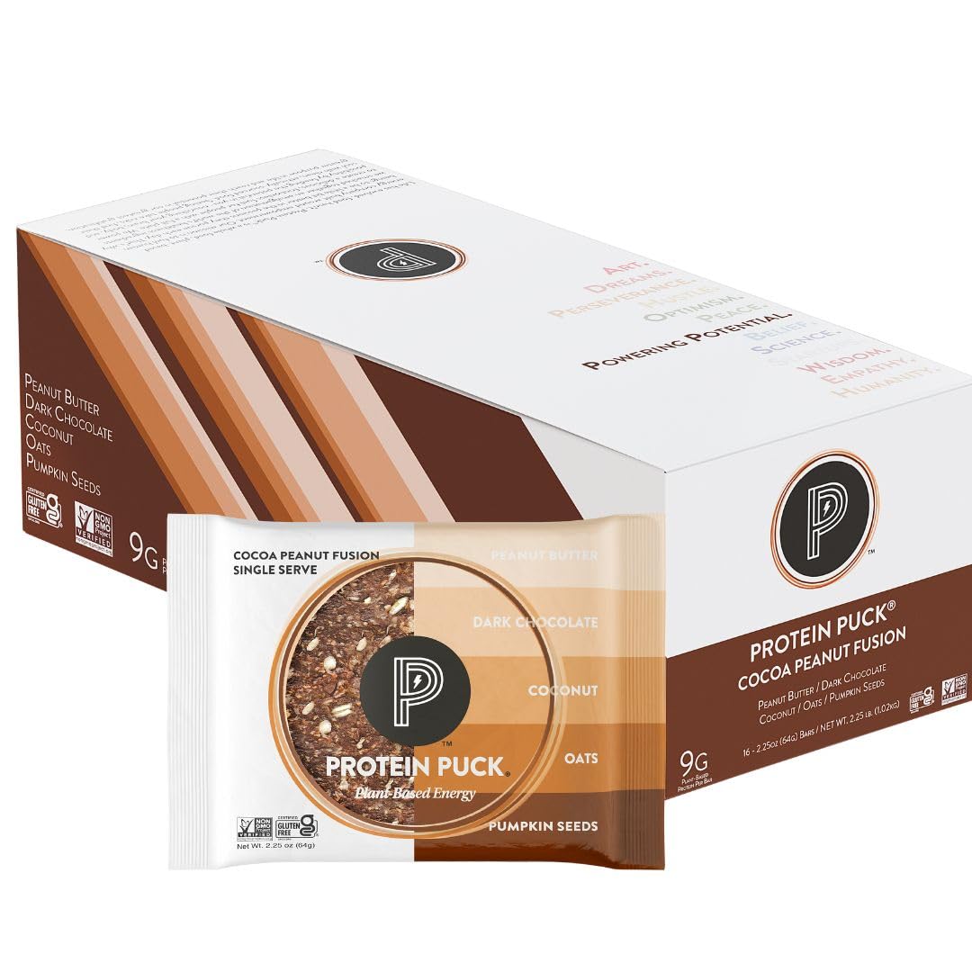 Protein Puck Plant Based Bars, Vegan Protein, Gluten Free, Non Dairy ...