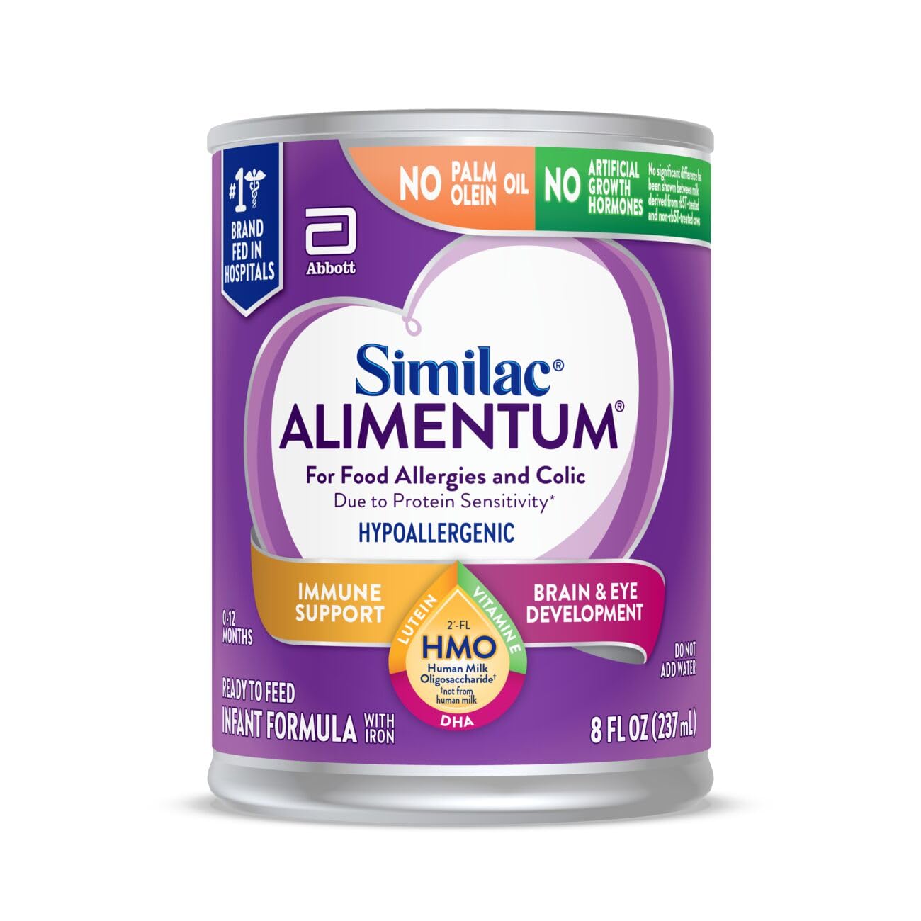 Similac Alimentum with 2-FL HMO Hypoallergenic Infant Formula, for Food ...