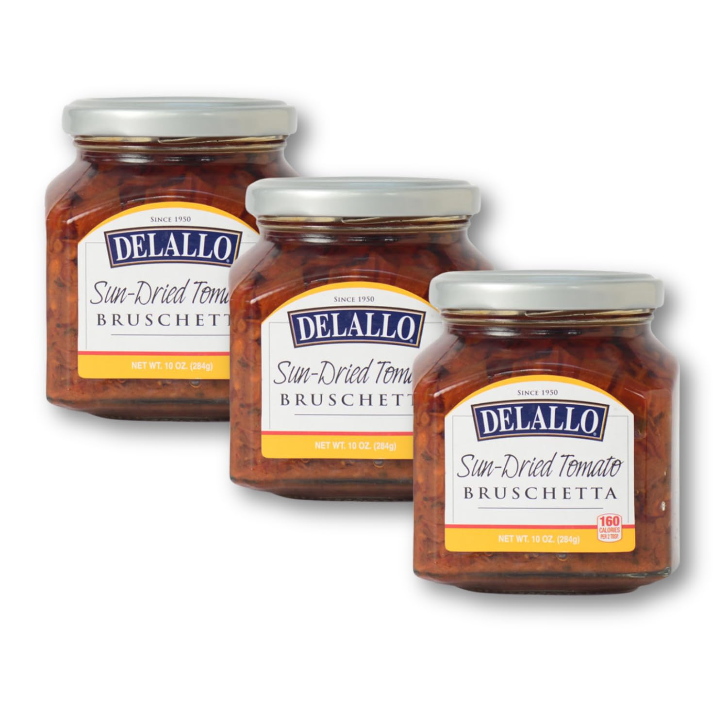 DeLallo Sun-Dried Tomato Bruschetta, Gourmet Spread Made with Extra ...