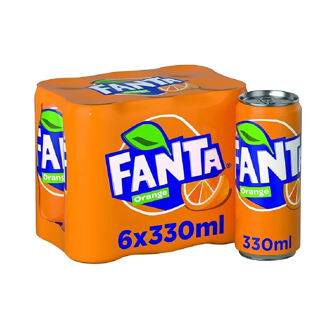 Original European Fanta Orange Flavor Soda Soft Drink- 6Pack 330Ml/Eac ...