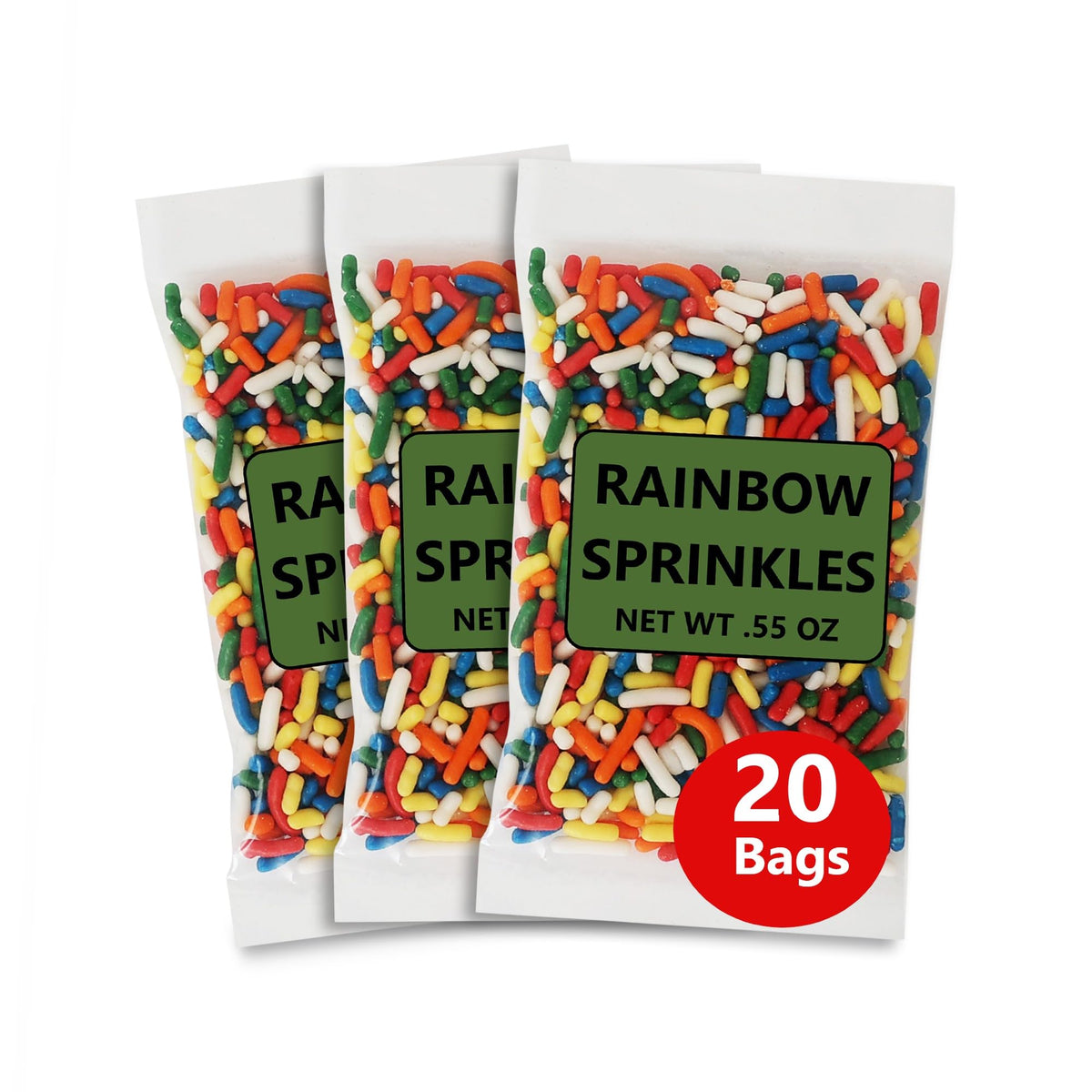 Rainbow Sprinkles In Individual Portion Packets - Ready-To-Use Colorful ...