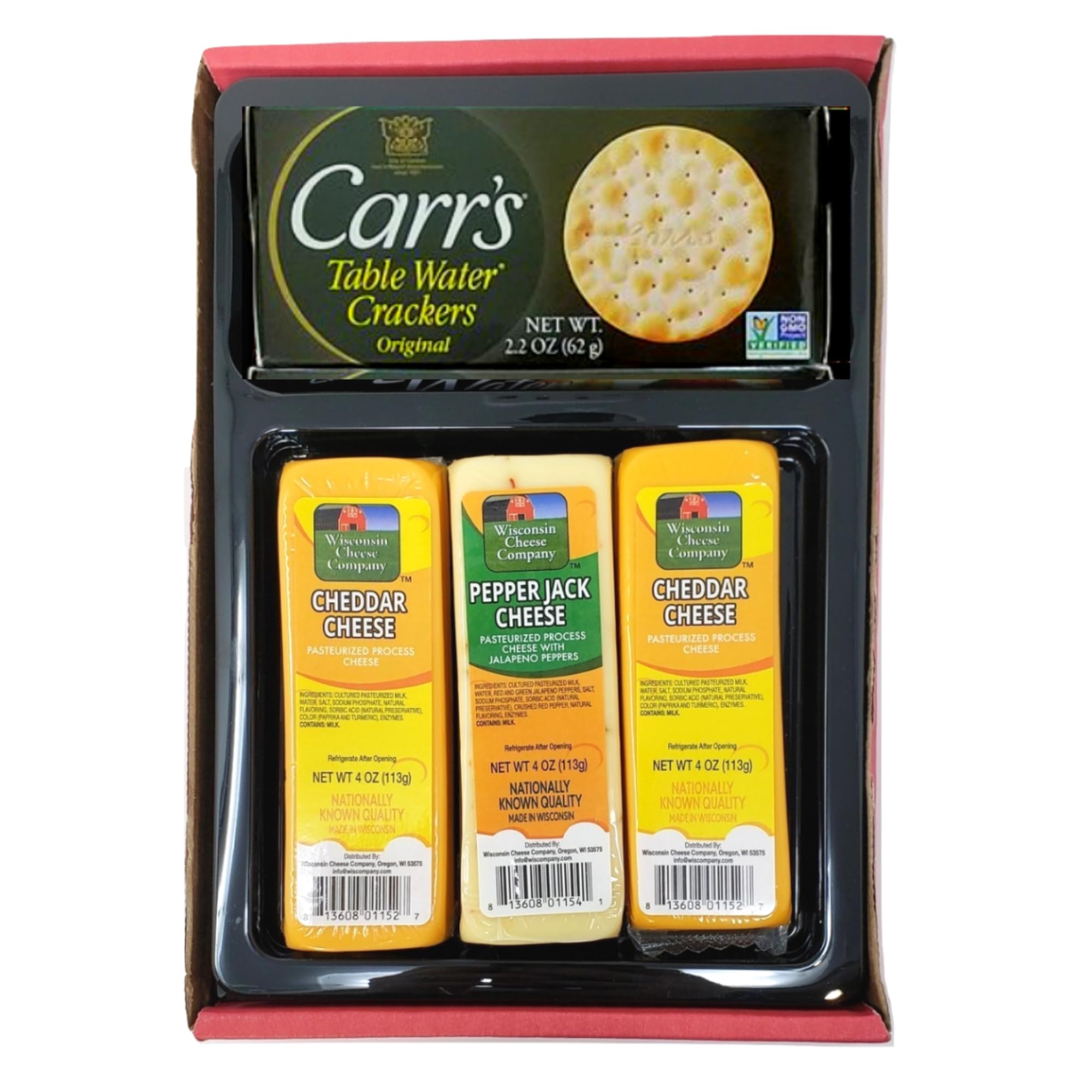 Wisconsin Cheese Company Wisconsin Cheddar & Pepper Jack Cheese Gift B ...
