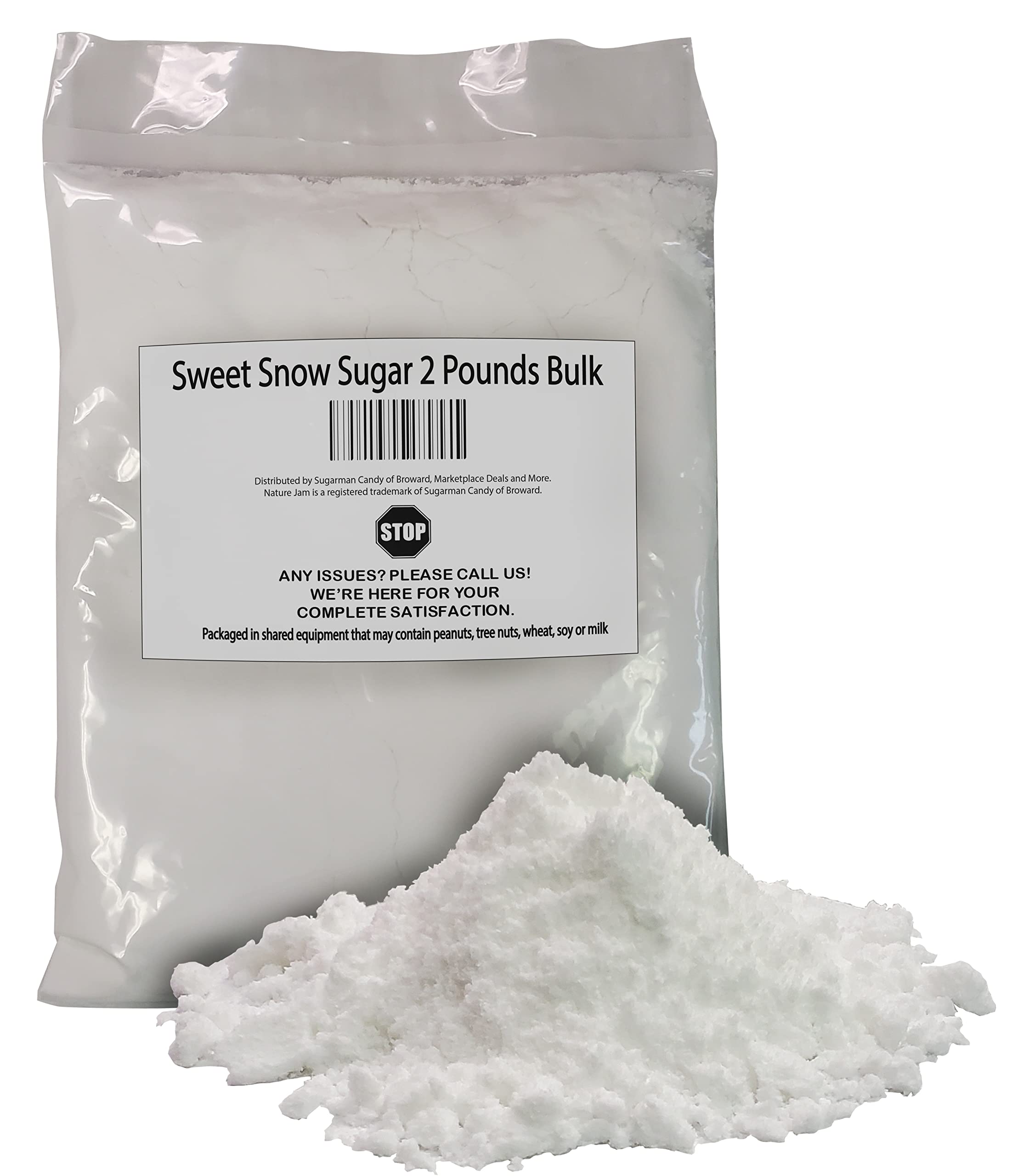 Naturejam Sweet Snow Sugar for Doughnuts and Pastries, 32 oz Bulk Bag ...