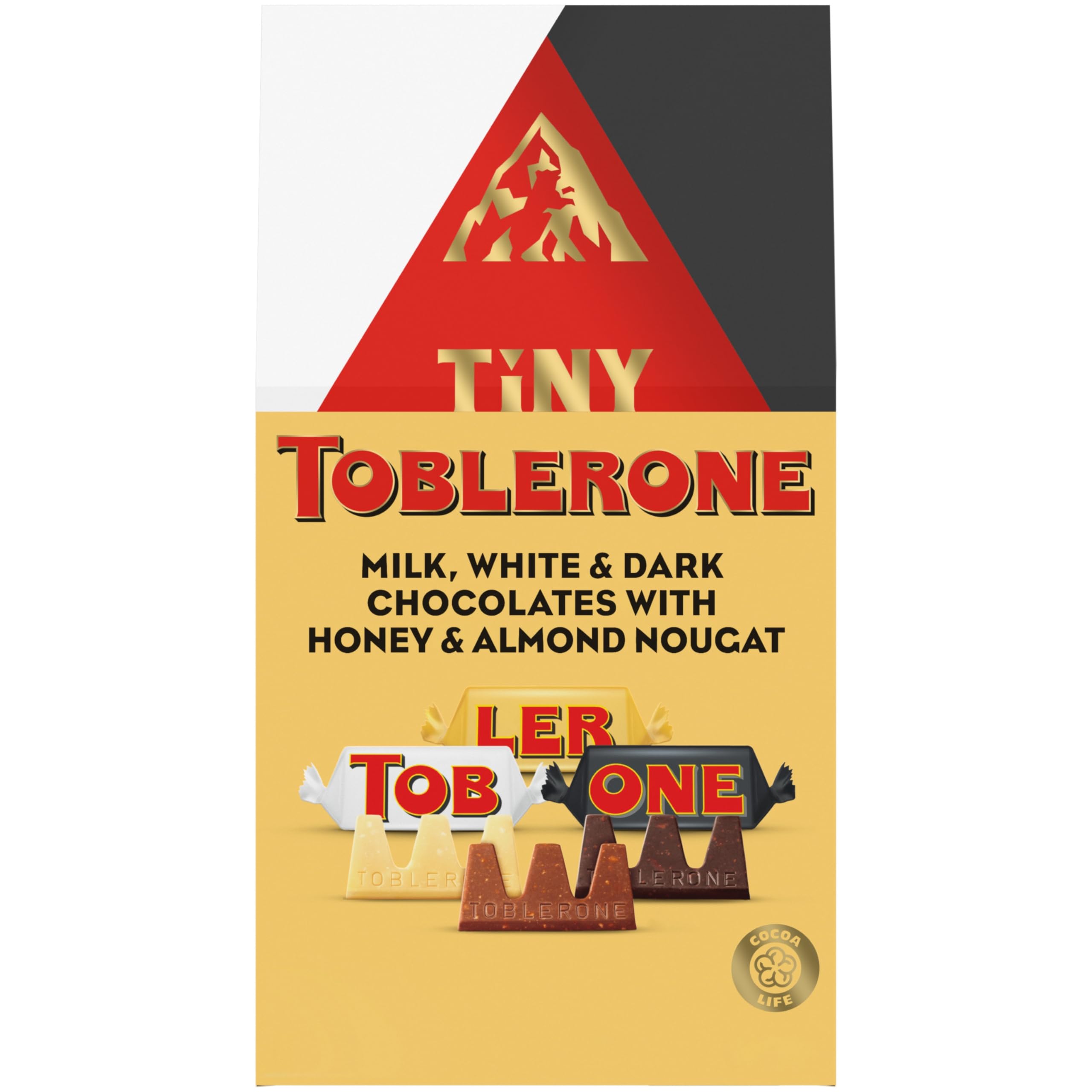 Toblerone Tiny Assorted Chocolate Bars Variety Pack, Mini, 27 Pieces ...