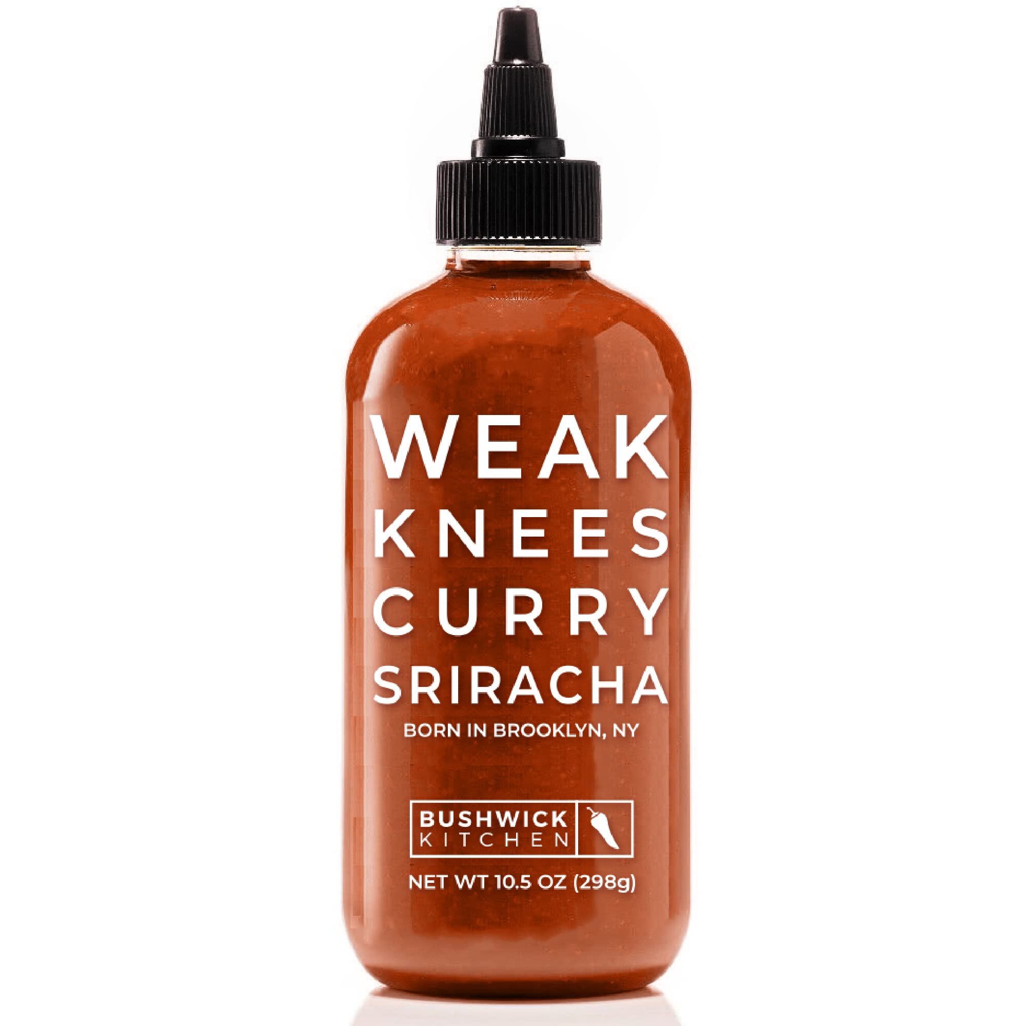 Weak Knees Curry Sriracha Hot Sauce, Infused with Aromatic Curry Spices ...