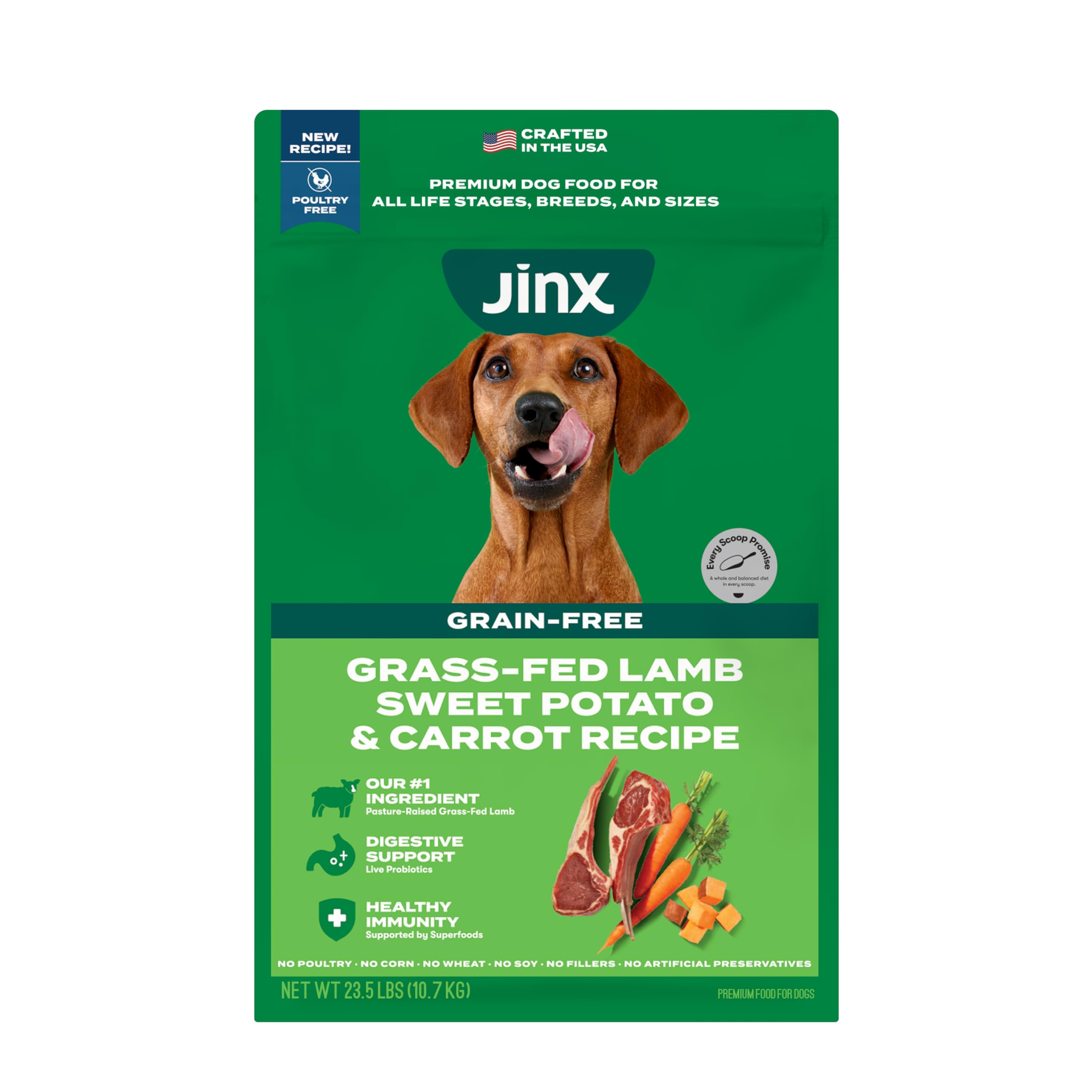 Jinx Kibble - Lamb, Sweet Potato, Carrot Als (Gf) - 23.5Lb – Groceryeshop