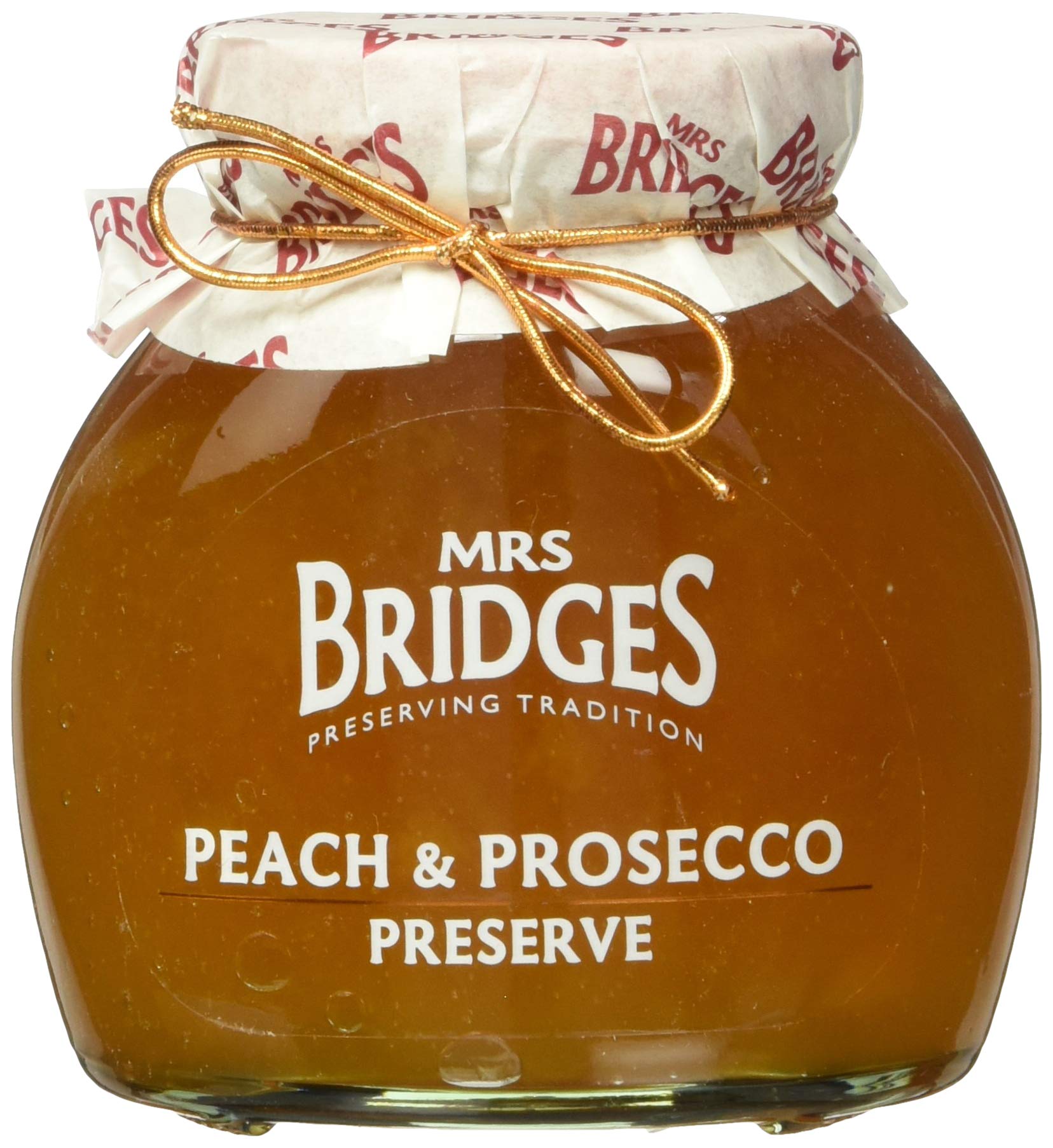 Mrs Bridges Peach & Prosecco Preserve, Made In Scotland, 12Oz Jar (Pac ...