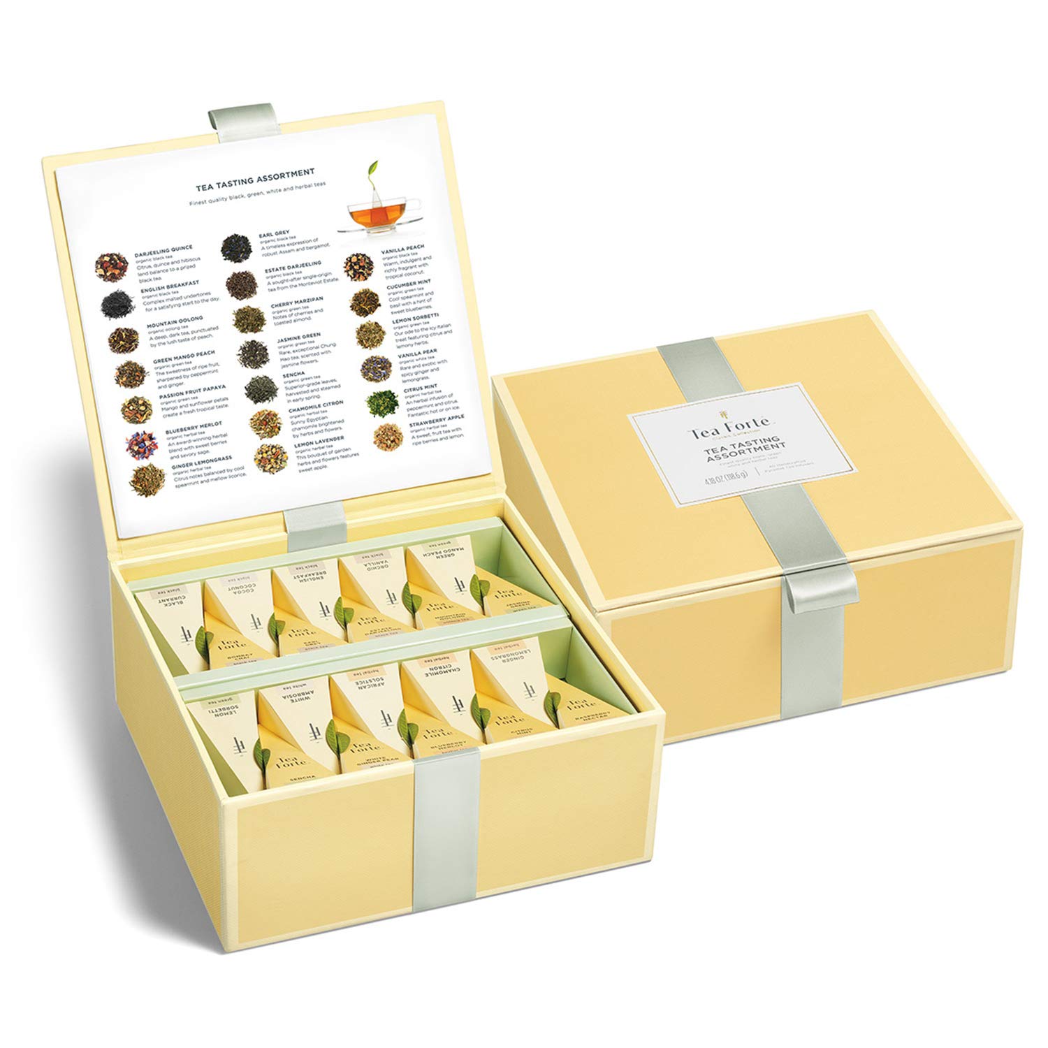 Tea Forte Tea Chests with 40 Handcrafted Pyramid Infusers - Tea Tastin ...