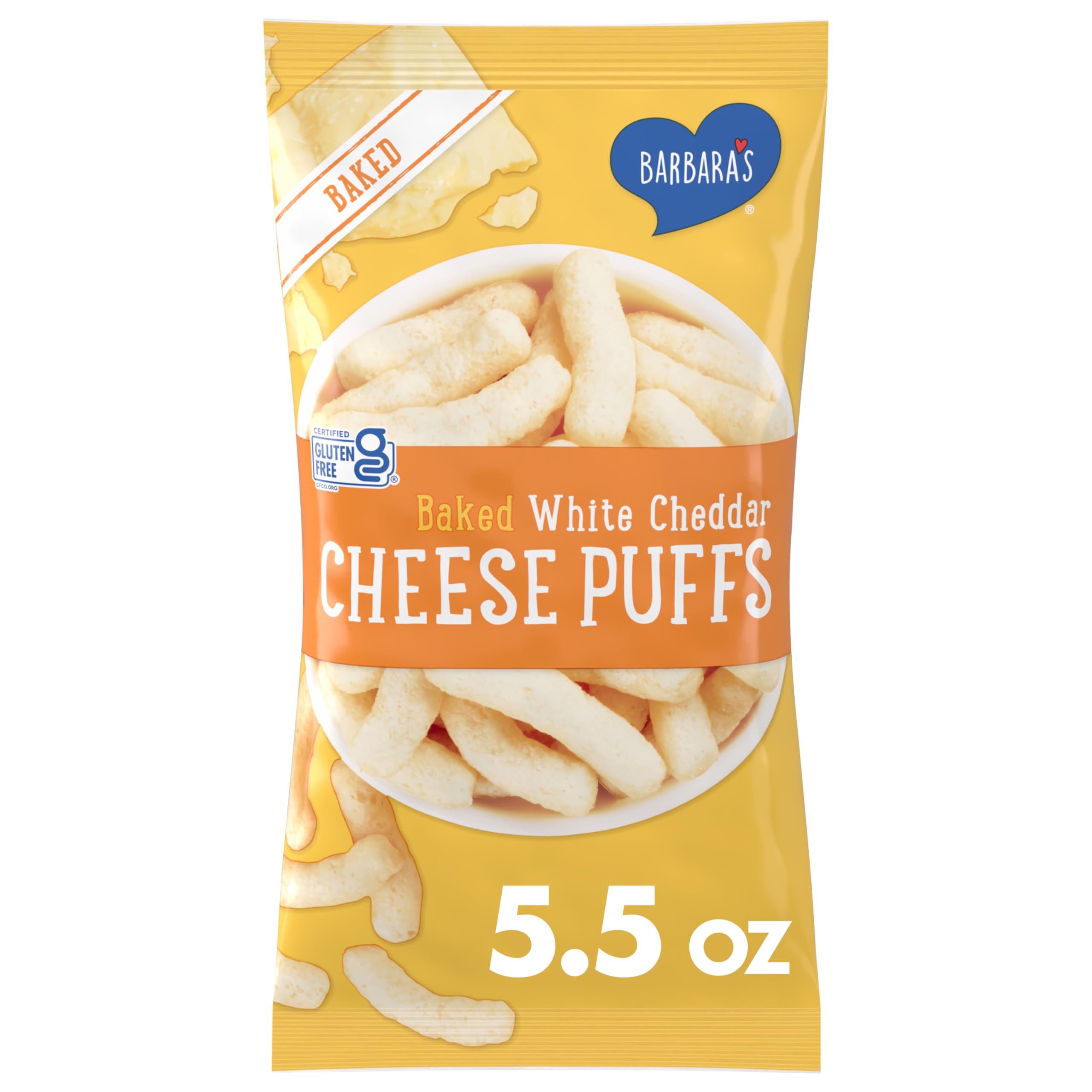 Barbaras Baked White Cheddar Cheese Puffs, White Cheddar Puffs Kids ...