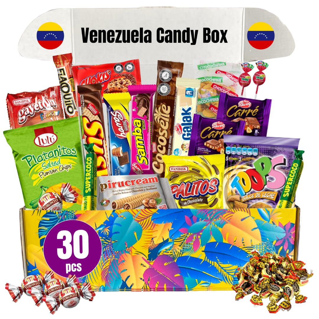 GG LATIN SABOR Venezuela Candy Box - Assorted Cookies, Chips & Candies ...