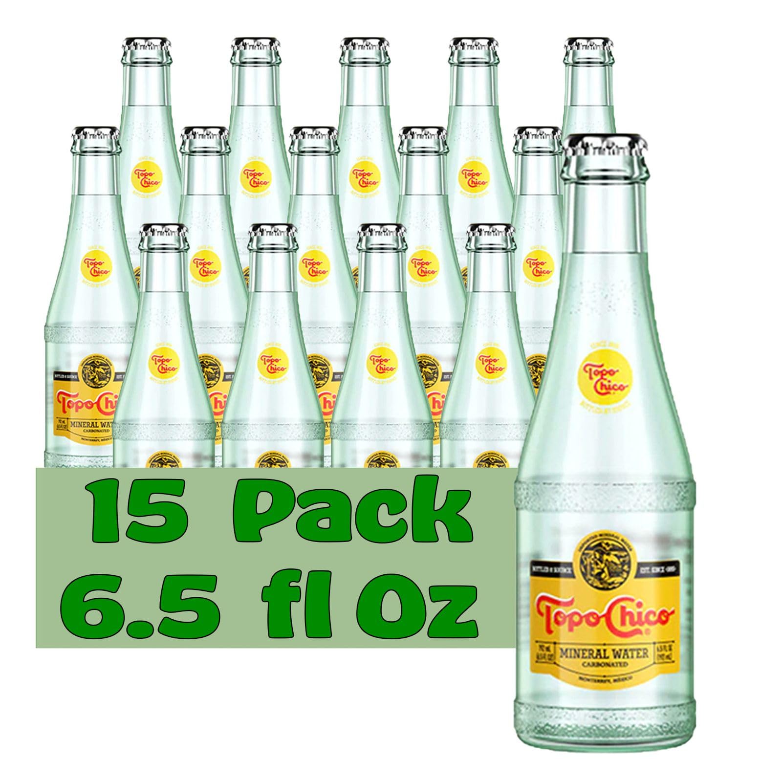 Topo Chico Natural Mineral Water Imported from Mexico 6.5 fl oz Glass ...