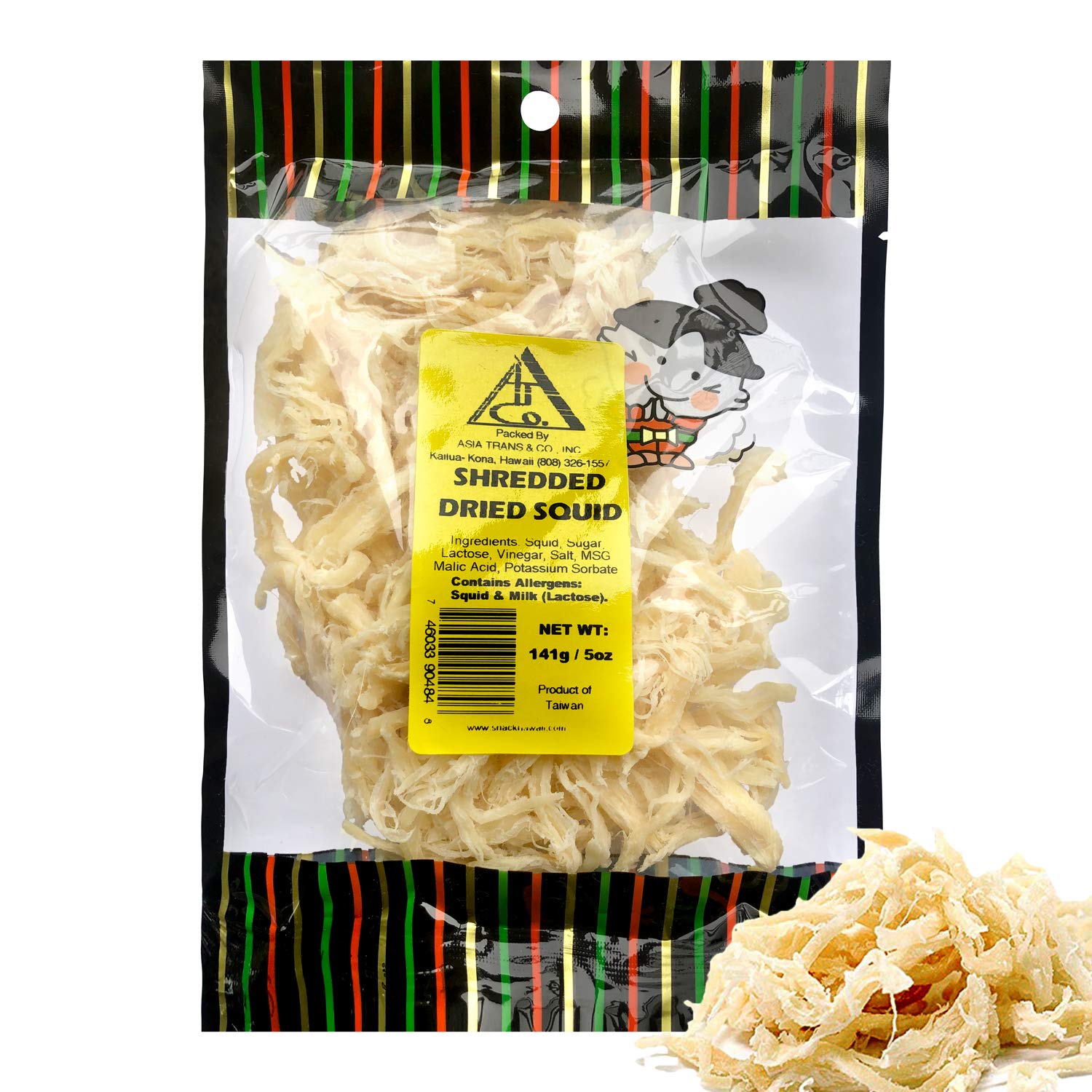 Asia Trans Saki Ika Dried Cuttlefish Snack | Hawaiian Seafood Jerky ...