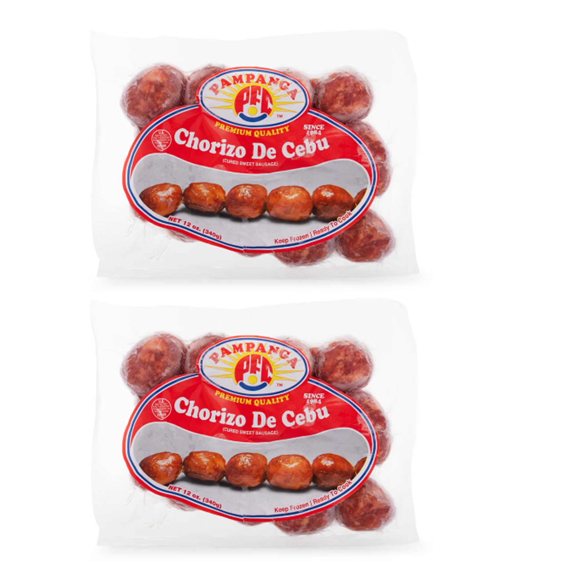 Chorizo de Cebu, 12 oz (2 Packs), 18 pcs per pack, Filipino Foods ...