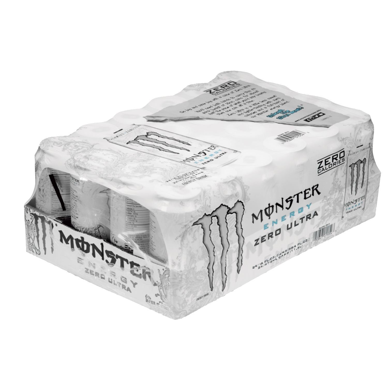 Monster Energy Drink, Zero Ultra, Sugar Free (16 Oz. Cans, 24 Ct.) 384 ...