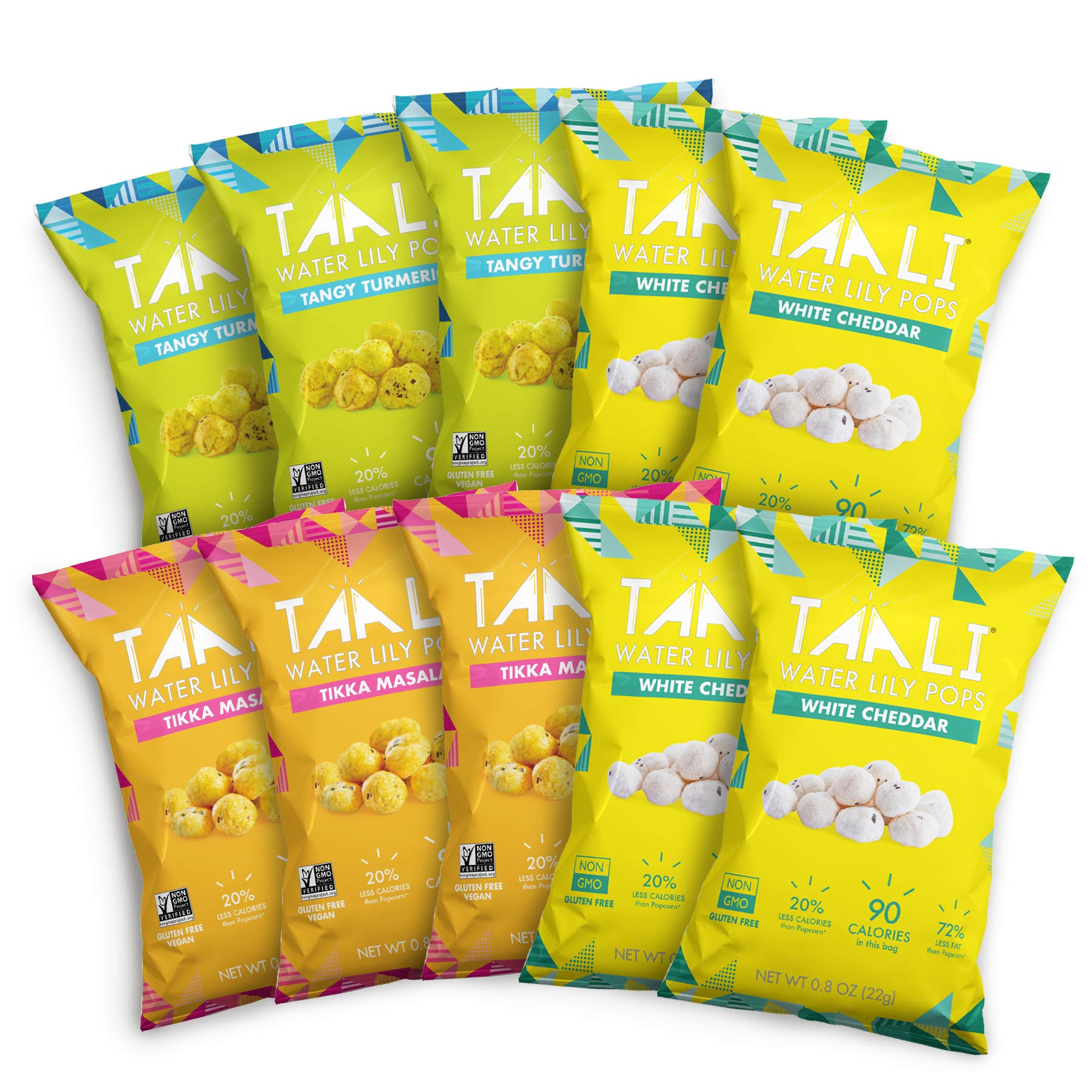 Taali 3-Flavor Variety Water Lily Pops (10-Pack) - Roasted Fox Nuts ...
