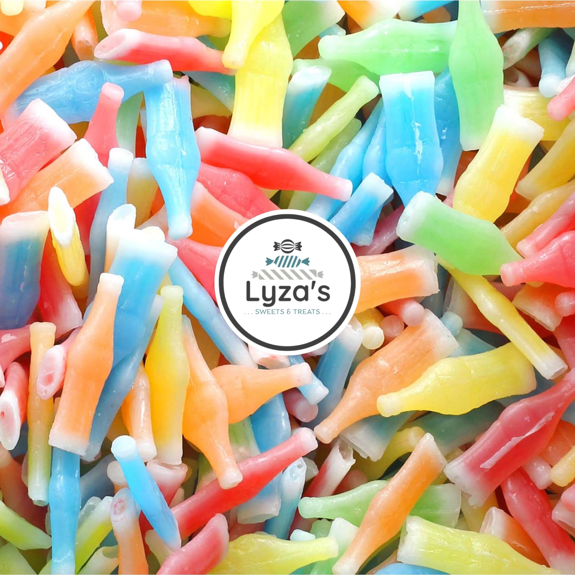 LYZAS SWEETS & Wax Bottle Candy - 1 LB Retro Nostalgic Candy - 7x11x2 ...