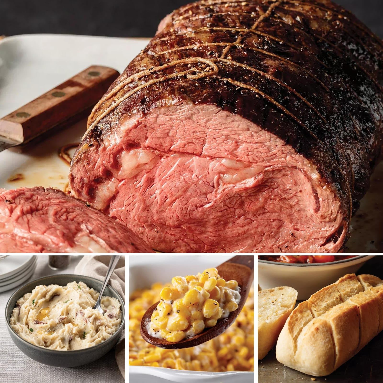 Omaha Steaks Easter Prime Rib Feast for 8 (4 lb. Boneless Heart of ...