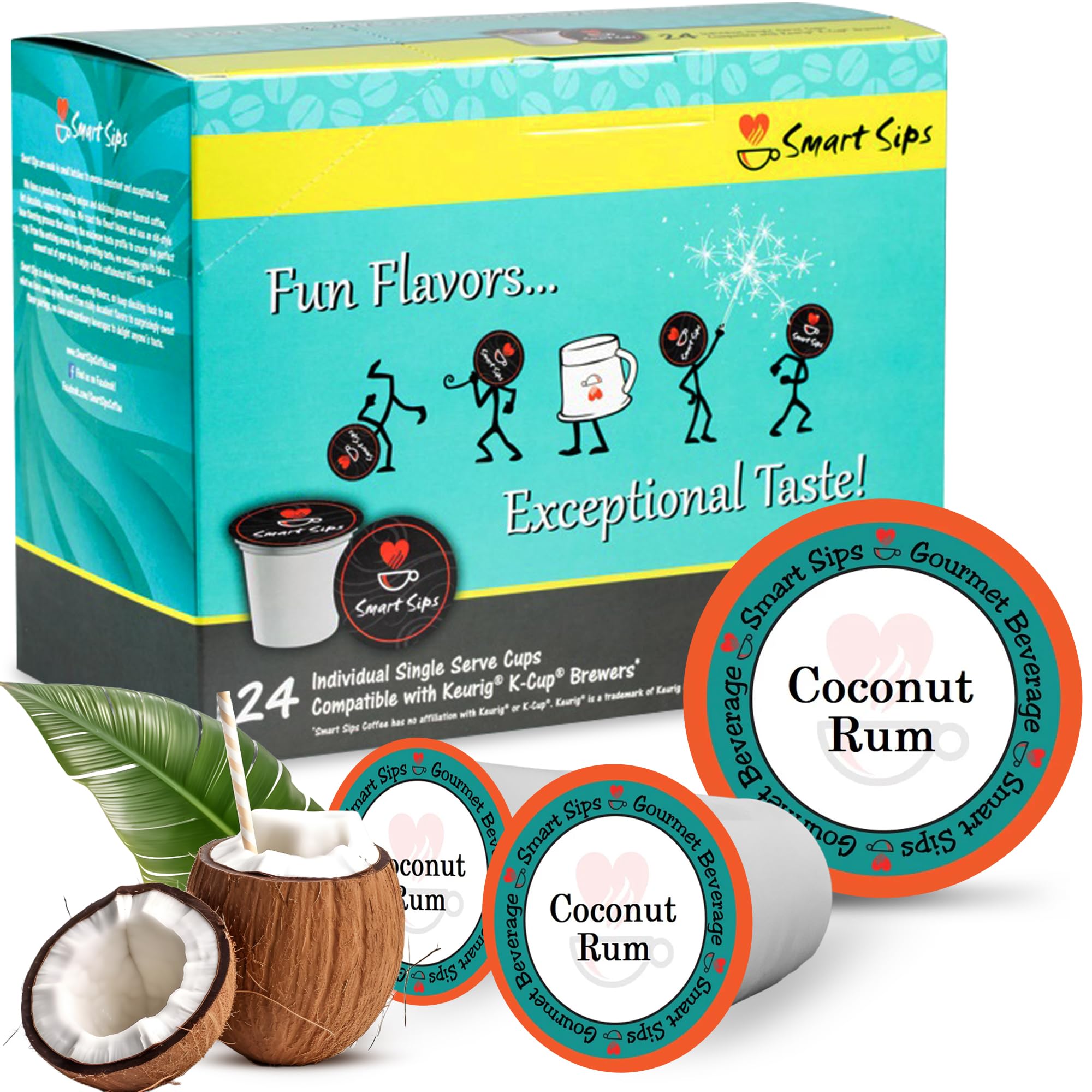Smart Sips Coffee Coconut spirit-inspired flavor Flavored Coffee Pods ...