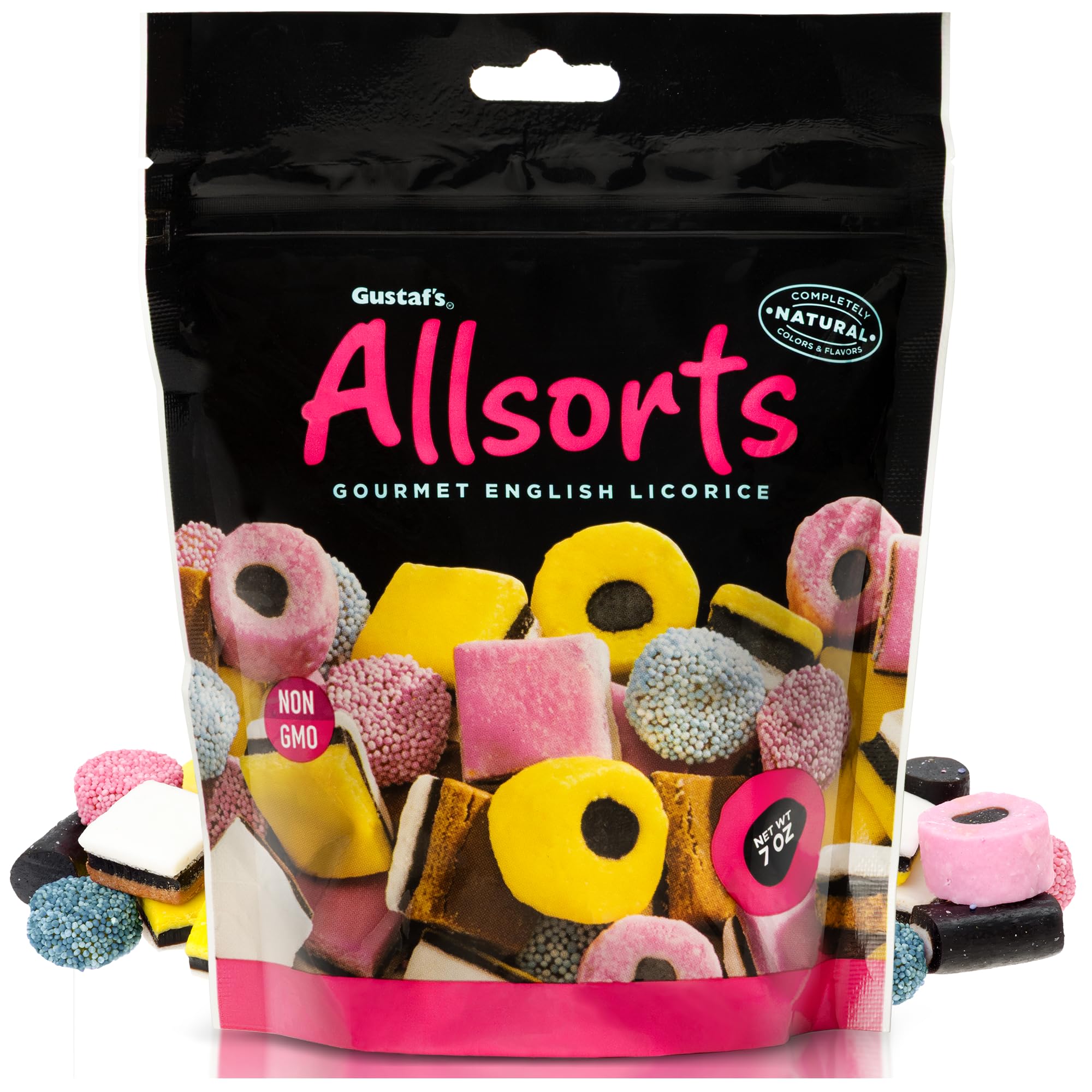 Gustafs Licorice Allsorts 7 oz Bag - 3 Types of English Liquorice ...