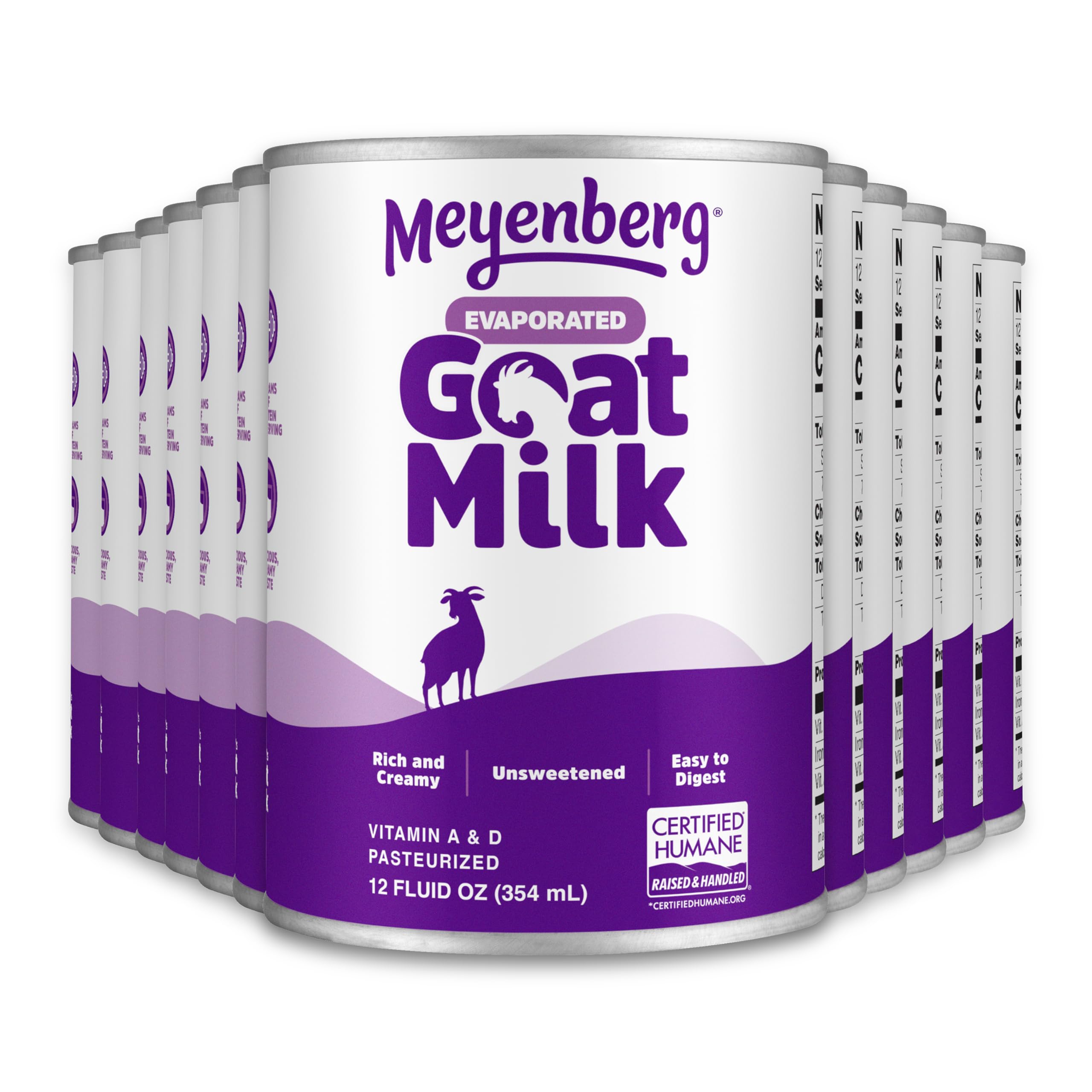 Meyenberg Evaporated Goat Milk, Vitamin D, 12 Fl Oz (Pack Of 12 ...