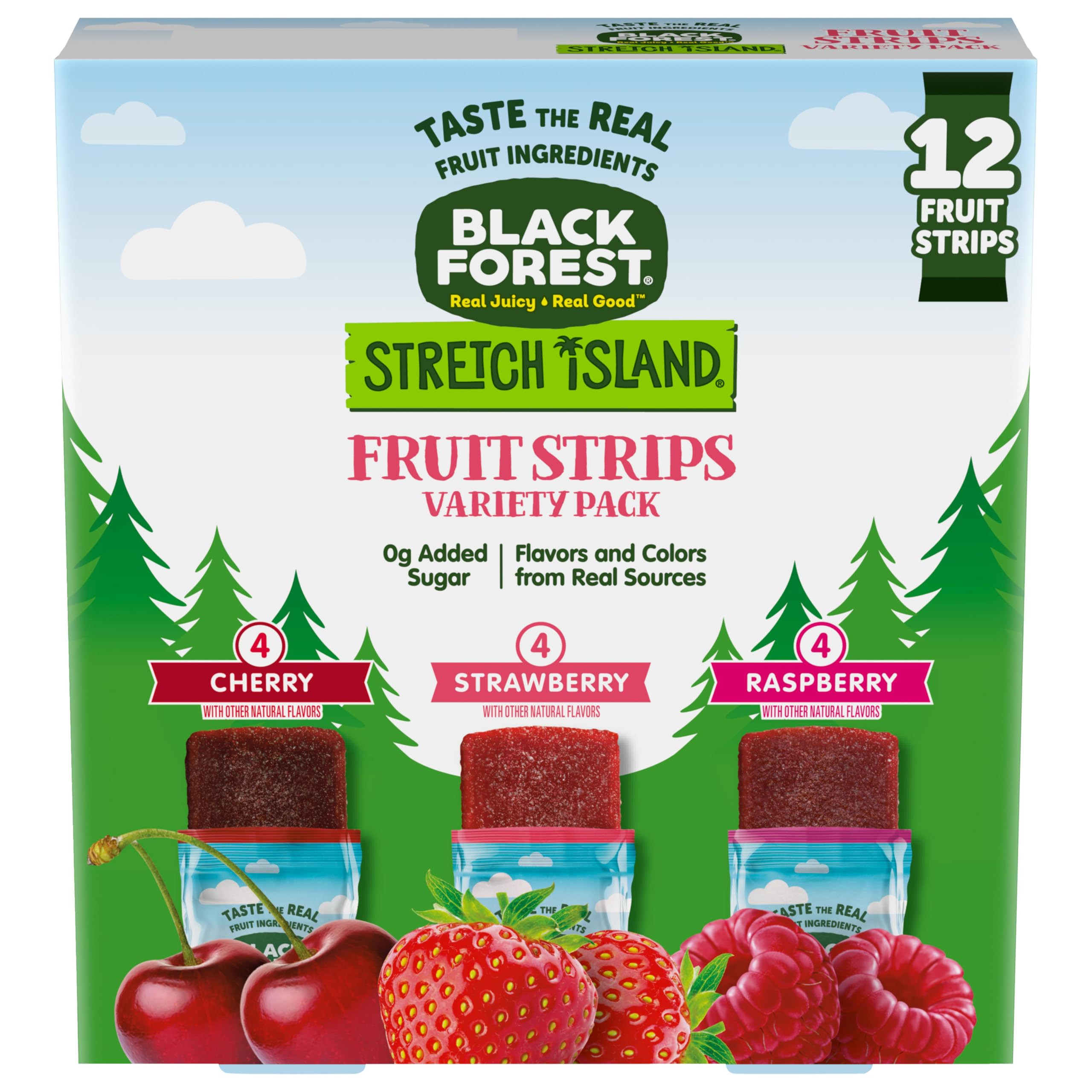 Black Forest Fruit Strips Variety Pack, 12 Count, Red, Healthy Snack ...