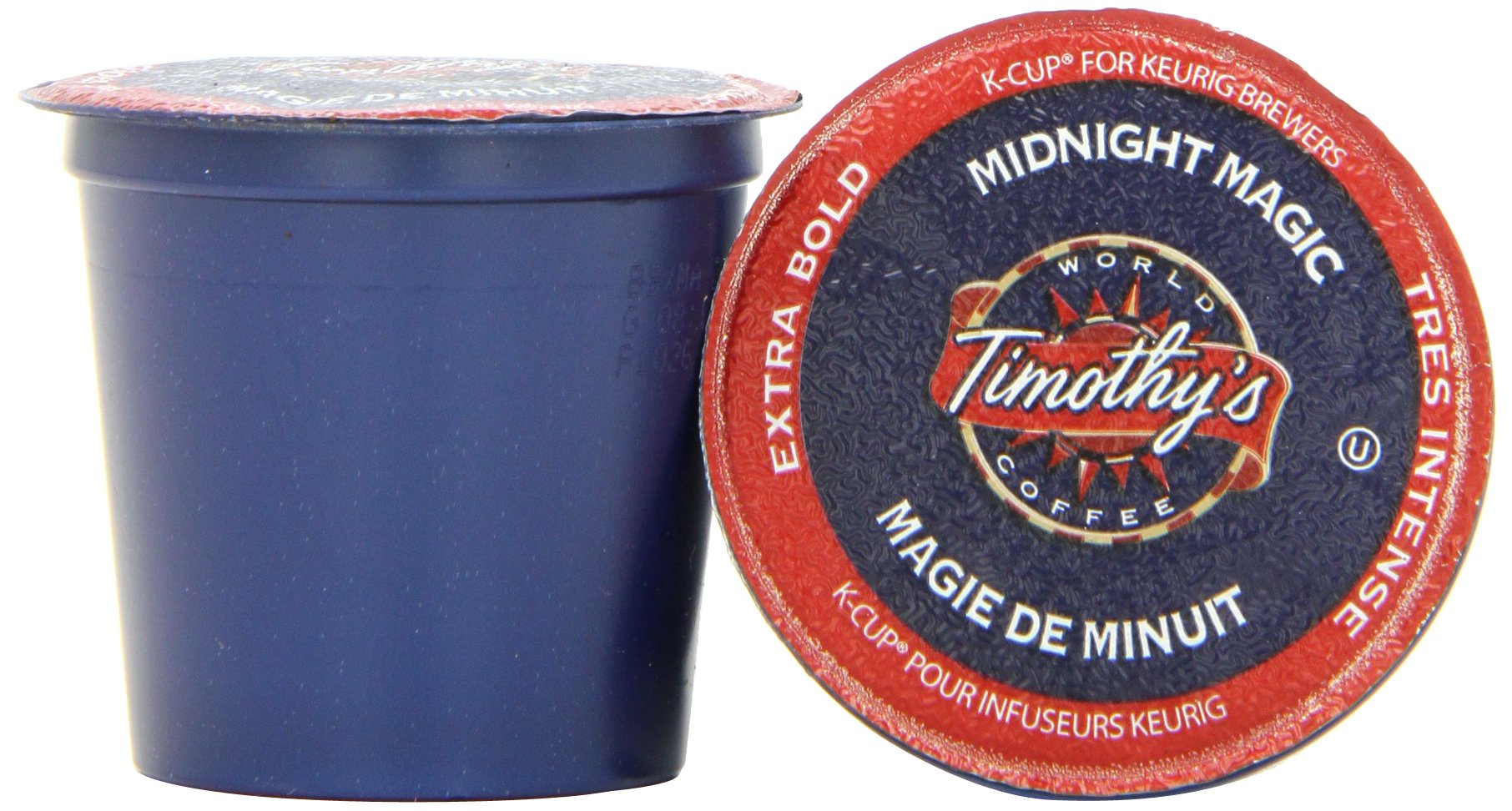 Timothys World Coffee Midnight Magic K-Cup Portion Pack 24 Count (Pack ...