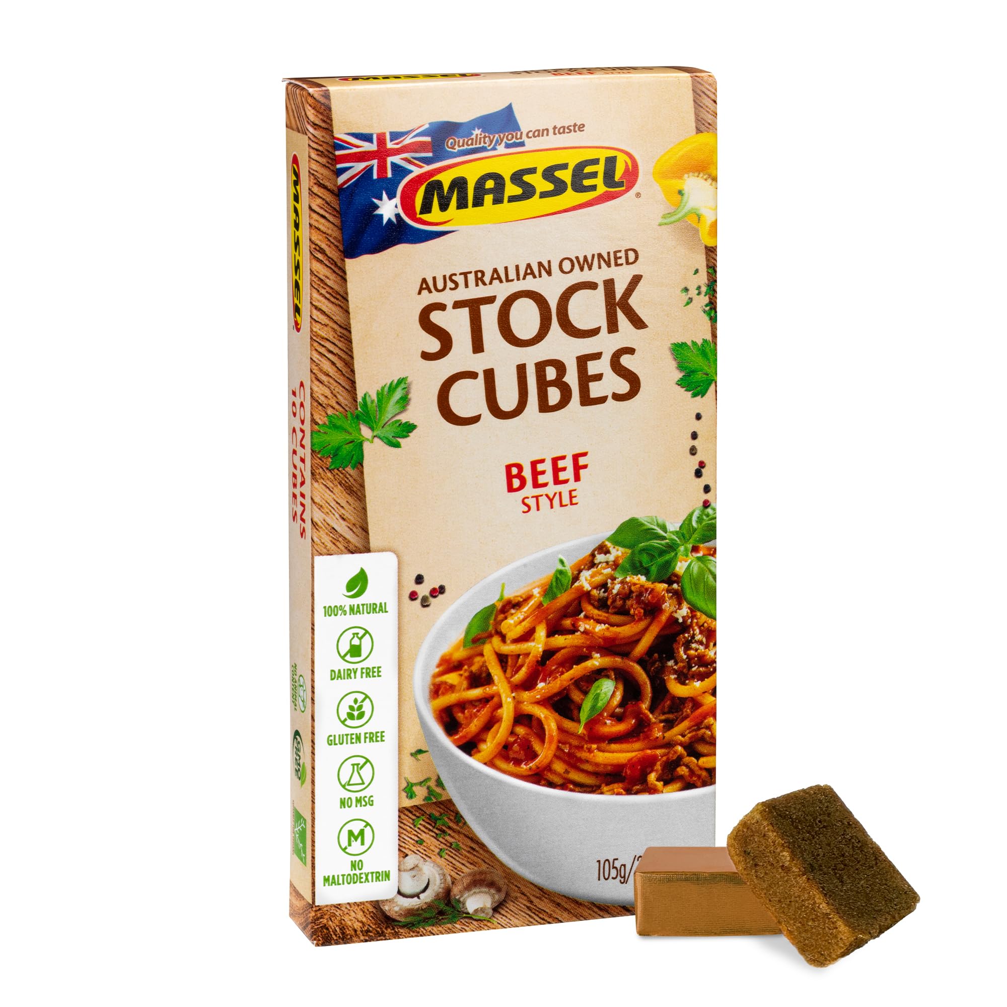 Massel Beef Style Broth Boullion Cubes, Gluten Free, Msg Free, Dairy ...