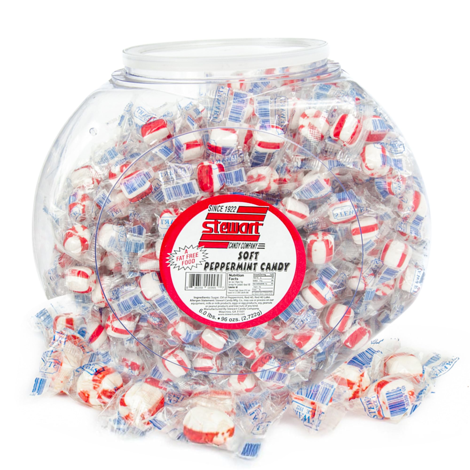 Stewart Old Fashioned Peppermint Flavored Candy Puff Balls - Fat-Free ...