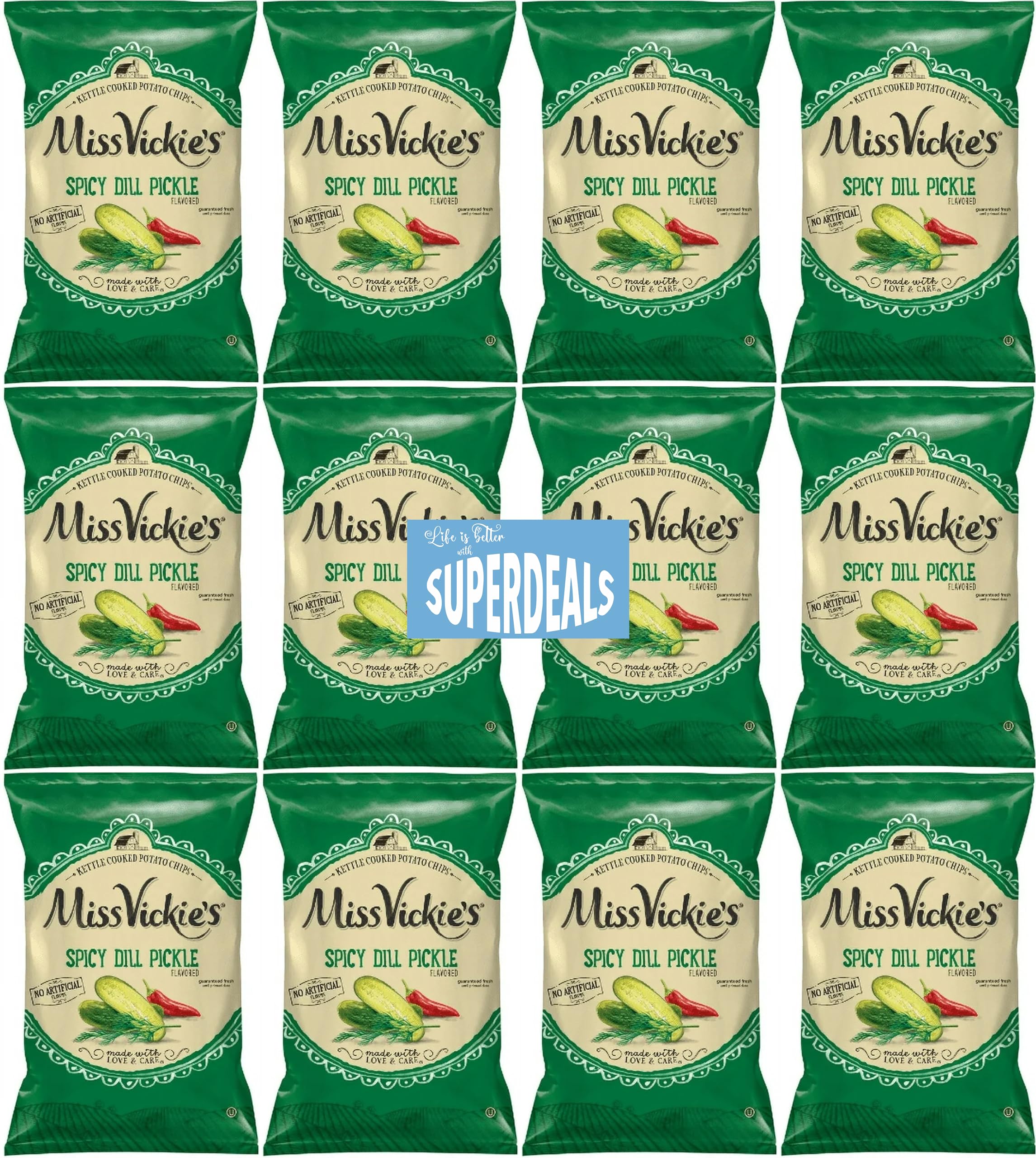 Kettle Cooked Potato Chips By Miss Vickie'S Value Pack Bundled By Supe ...