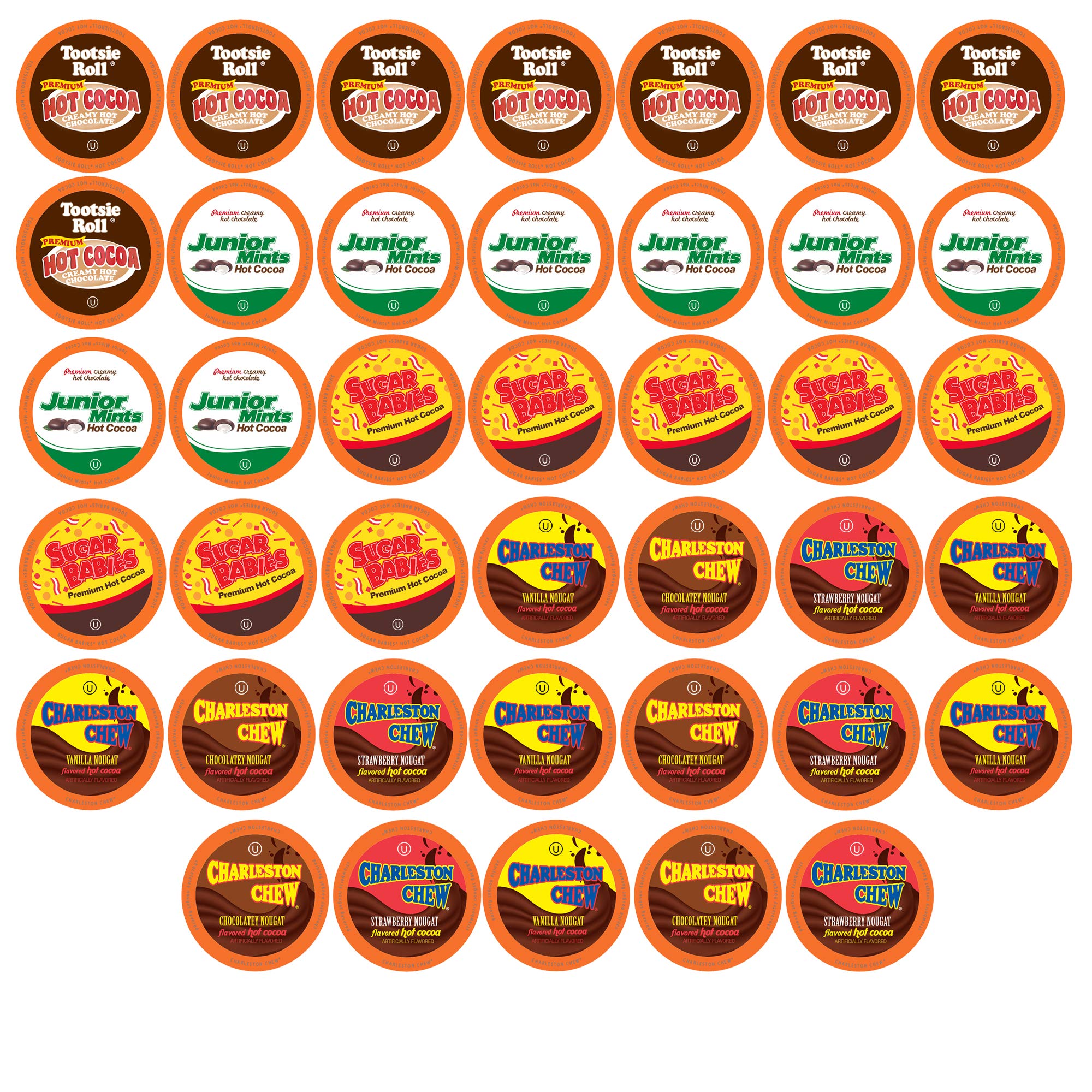 Tootsie Roll Hot Chocolate Pods Variety Pack, 40 Count, Compatible wit ...